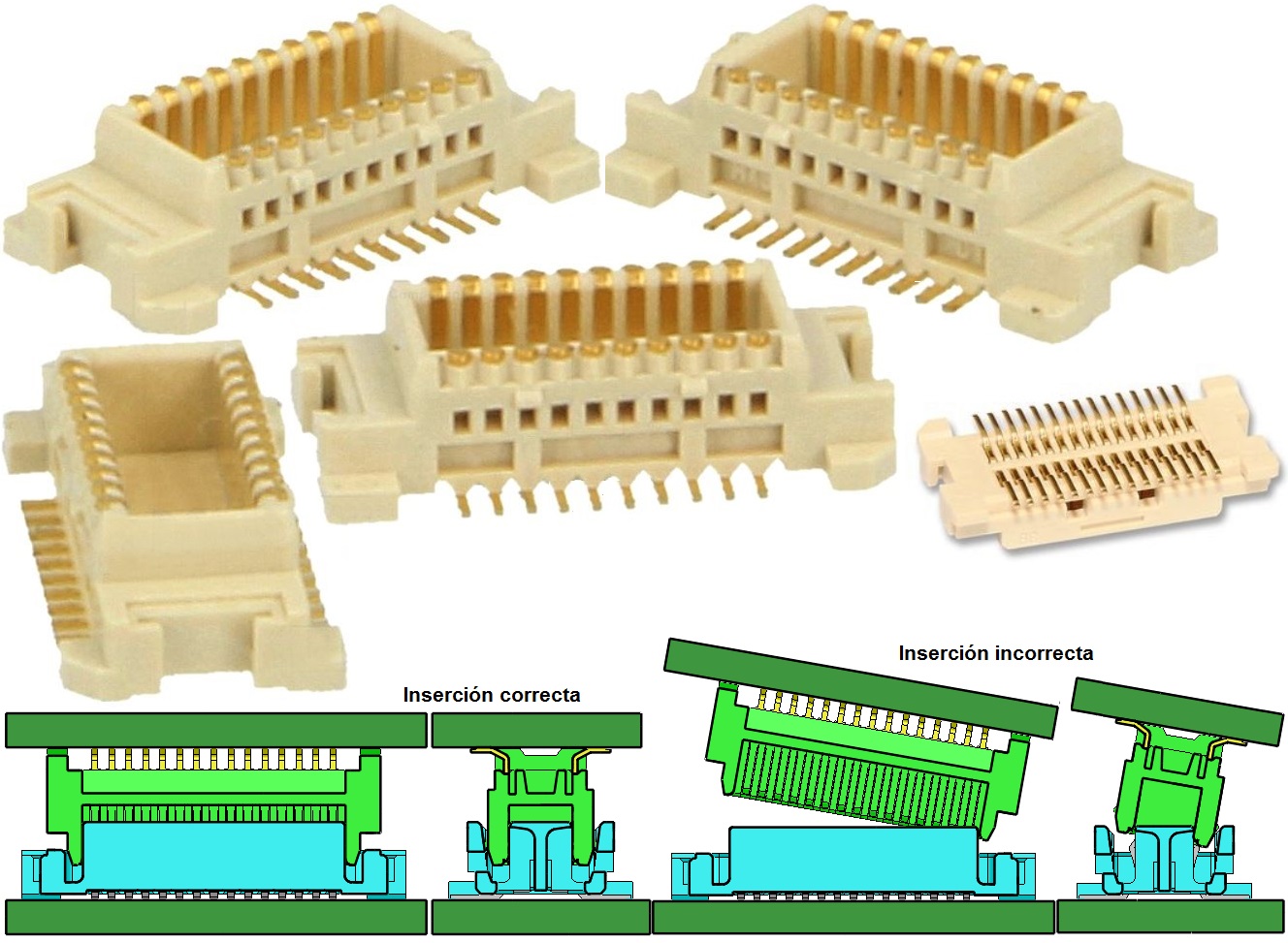 Conectores FPC-FFC Placa-Cable plano Flat paso 0.5mm